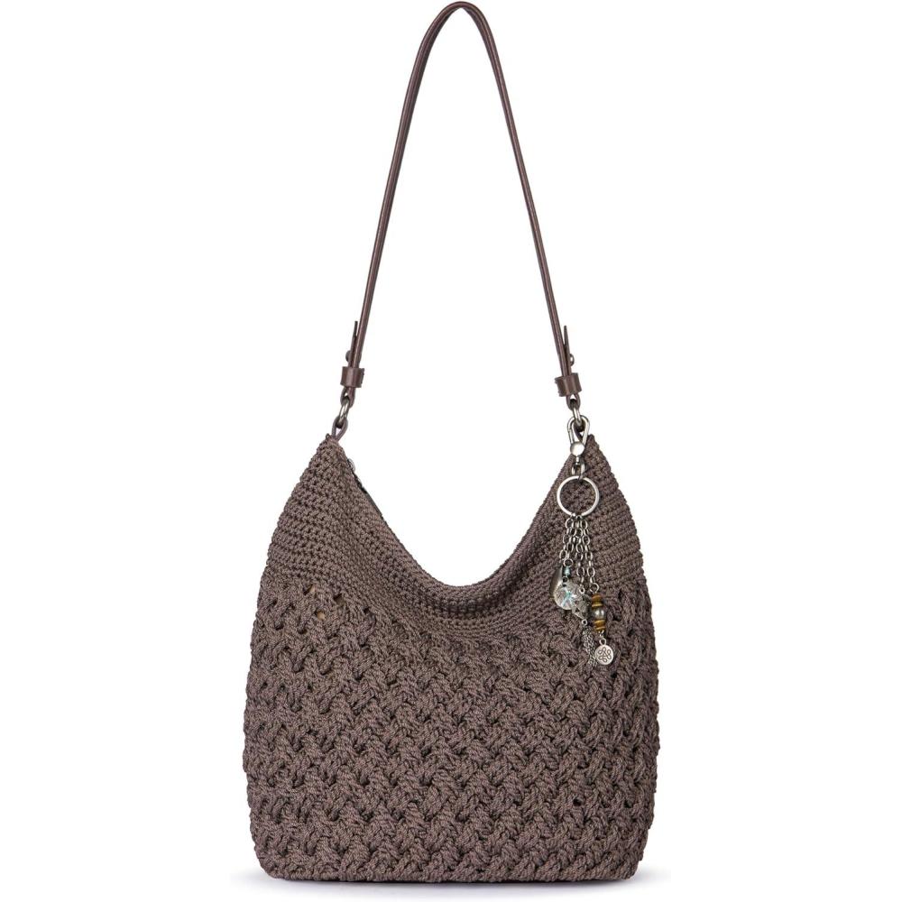 The Sak womens Sequoia Hobo Bag in Hand-crochet(Mushroom Cozy) - The ...