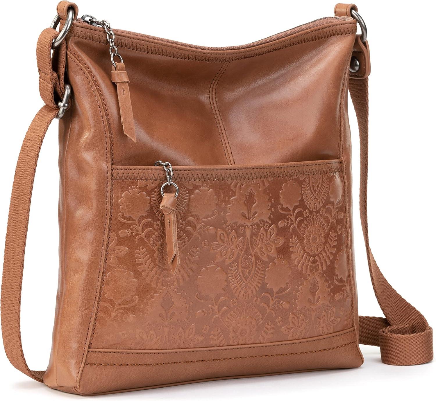 The Sak Womens Iris Crossbody in Leather Casual Purse With Adjustable ...