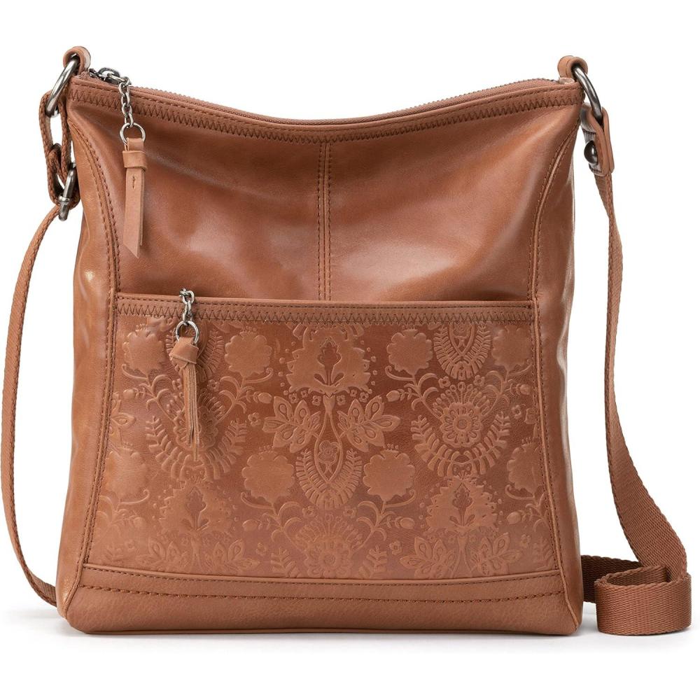 The Sak Womens Iris Crossbody in Leather Casual Purse With Adjustable ...