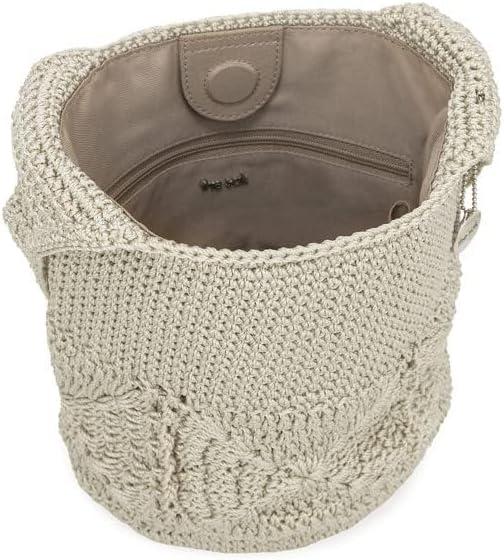 The Sak 121 Crossbody Bag in Crochet, Single Crossbody Strap(Natural ...