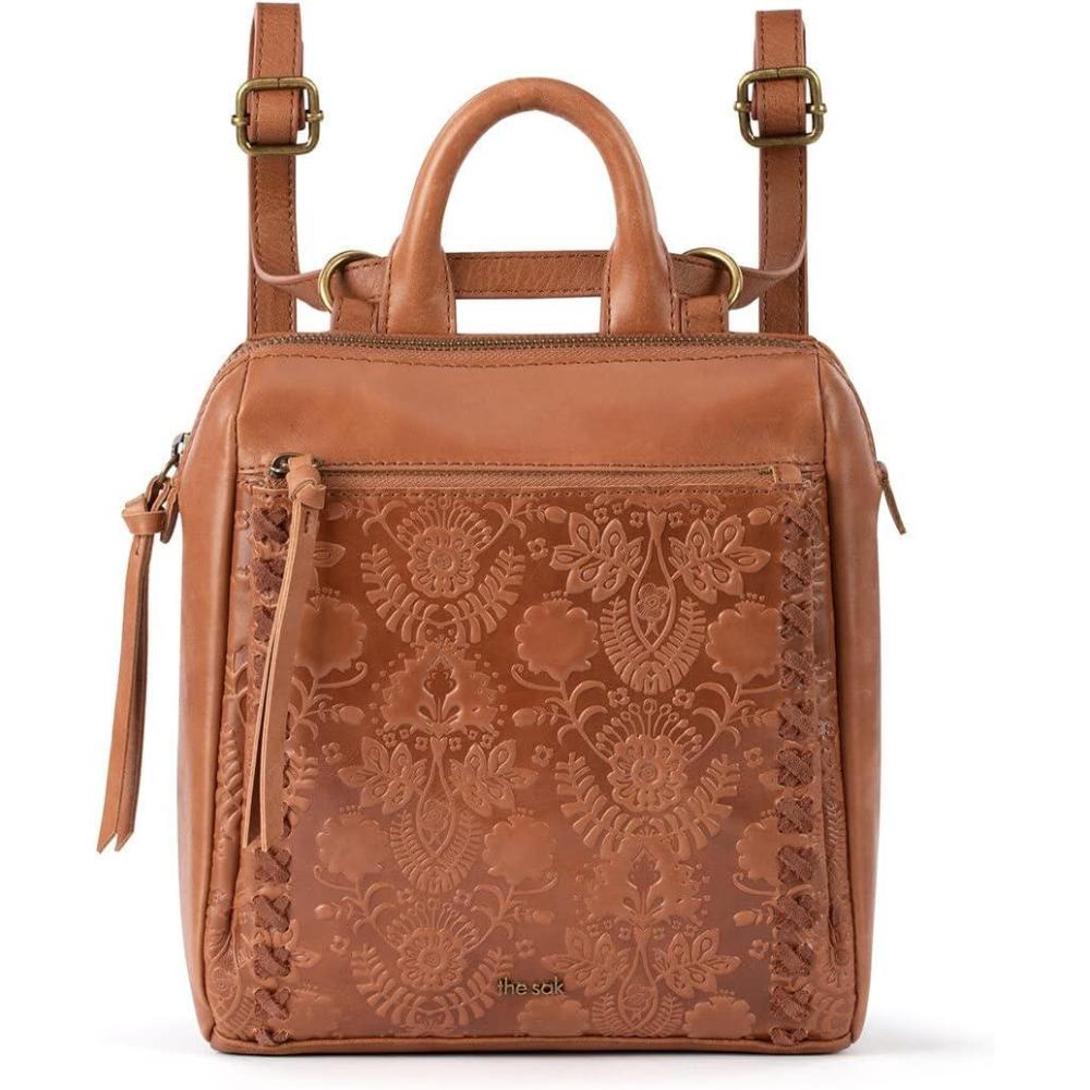 The Sak Loyola Mini Backpack in Leather, Convertible Design with ...